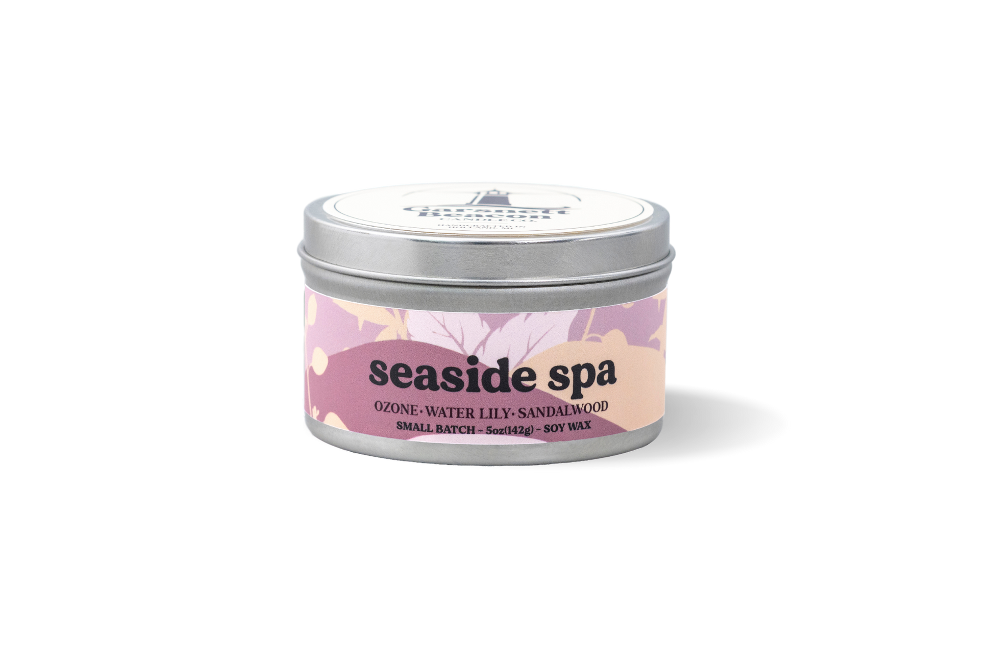 Seaside Spa Candle - Ozone, Water Lily, Sandalwood Scent – Garsnett ...